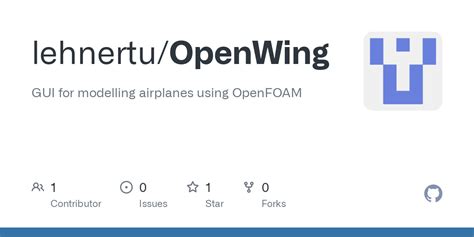 github lehnertu openwing gui for modelling airplanes using openfoam