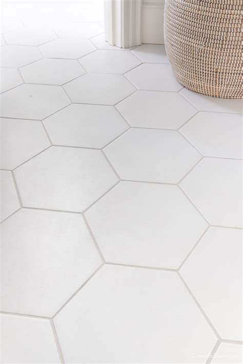Our Jack And Jill Bathroom Remodel Reveal In 2025 Hexagon Tile