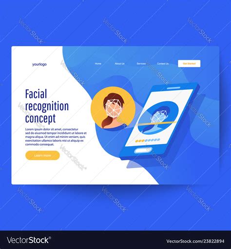 Face Recognition Technology Concept Royalty Free Vector