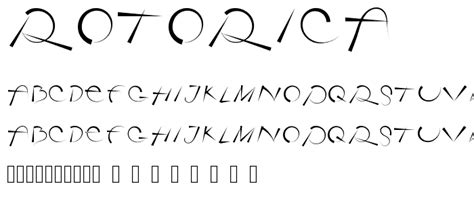 Rotorica Font : Fancy Various : pickafont.com