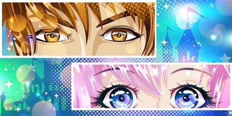 Anime Girl Eyes Vector Art Icons And Graphics For Free Download