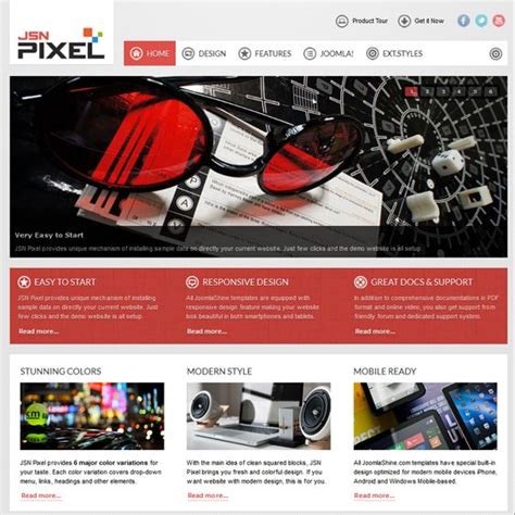 this free bootstrap joomla template offers a flat design a responsive