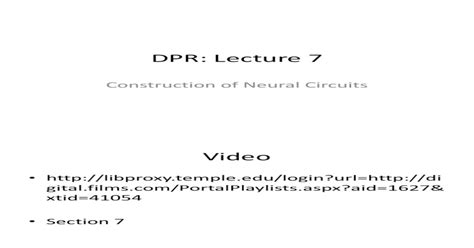 Pdf Lecture 7 Neural Circuits 1 Dokumen Tips