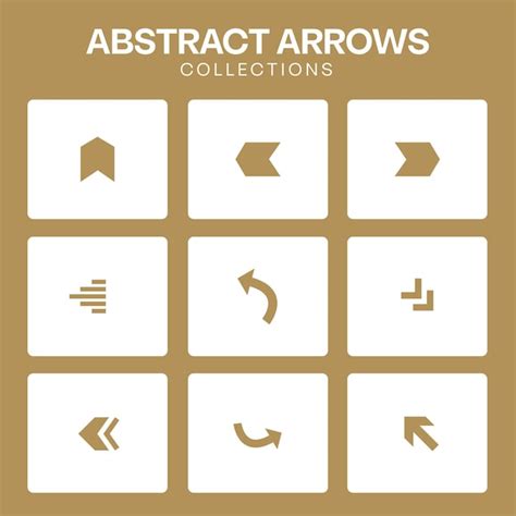 Premium Vector Abstract Arrow Symbol Set Illustrative Design For Dynamic Visual Communication