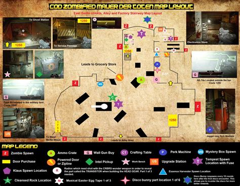 Zombified Call Of Duty Zombie Map Layouts Secrets Easter Eggs And