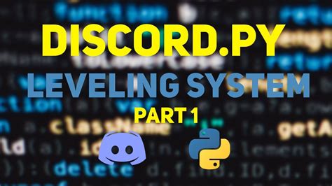 discord py xp leveling system tutorial youtube