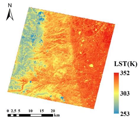 Lst Map Derived From Aster Imagery Using Sc Algorithm Band 14 By