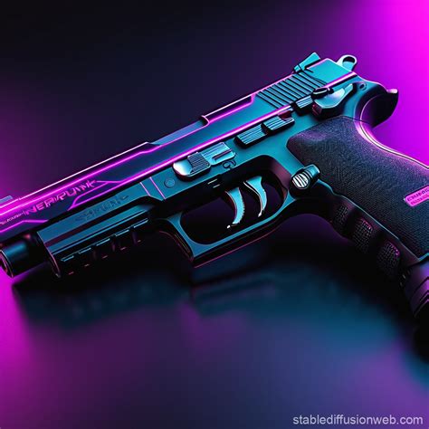 Cyberpunk Gun Design Stable Diffusion Online
