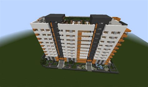 Modern Apartment Building Minecraft Map
