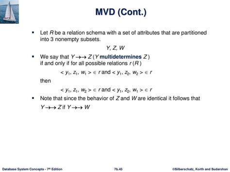 Normalization Chapter 7b Database System Concepts Ppt