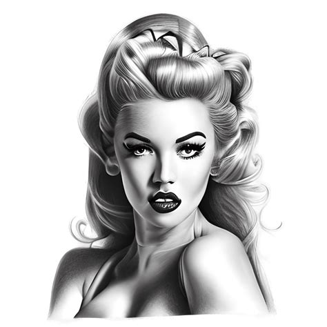 Pin Up Art Graphic · Creative Fabrica