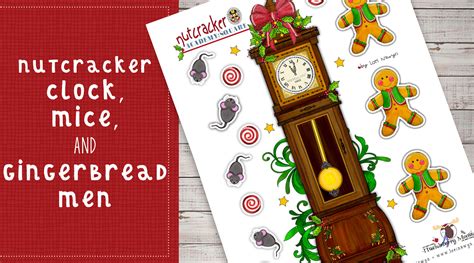 Diy Digital Download Nutcracker Clock Mice And Gingerbread Men Huckleberry Moose