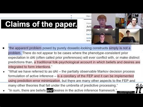 Actinf Livestream 0460 ~ Active Inference Models Do Not Contradict