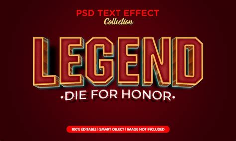 Premium Psd Elegant Legend Text Effect