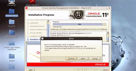 sujeet apps dba error in invoking target install of makefile