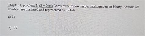 Solved Chapter 1 ﻿problem 2 2÷2pts ﻿convert The