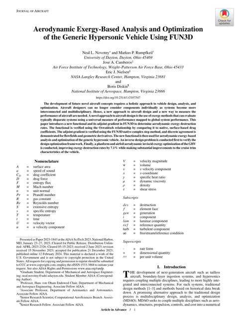 Pdf Aerodynamic Exergy Based Analysis And Optimization Of The Generic