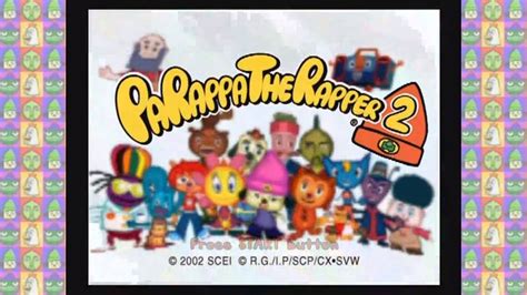 Parappa And His Crew Dancing In The Title Screen While Playing Nick