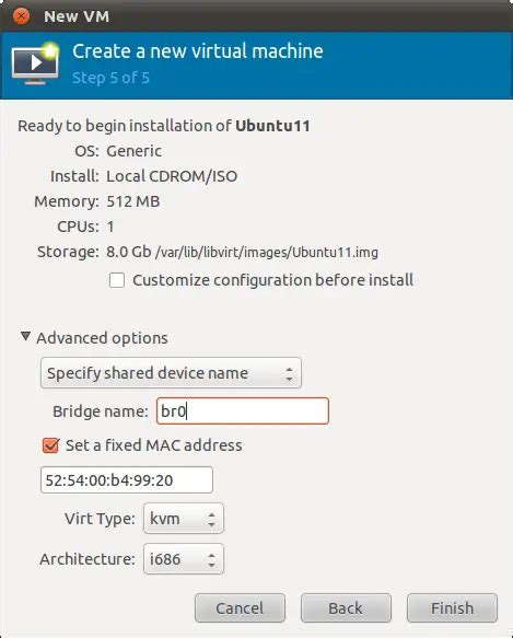 creating an ubuntu 11 04 kvm networked bridge interface techotopia