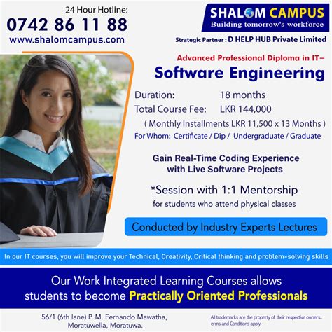 Advance Professional Diploma In Software Engineering Shalom Campus