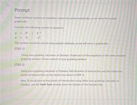 solved some nonlinear systems of equations cannot be solved