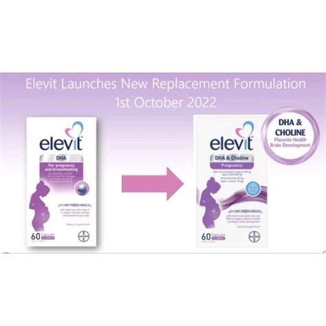 Elevit Dha Pregnancy And Breastfeeding ดีเอชเอcholine Egiv Shopee