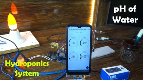 Diy Hydroponics System Using Ph Sensor Ec Sensor Ultrasonic Ds18b20 And Esp32