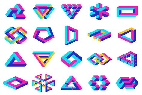 Geometric Impossible Shapes Graphic By Winwin Artlab · Creative Fabrica