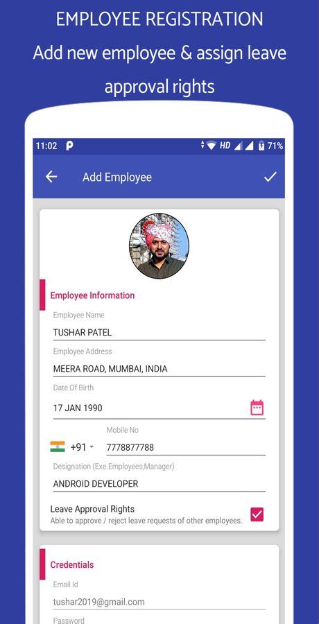 Leave Application Android Source Code By Gabsinfotech Codester