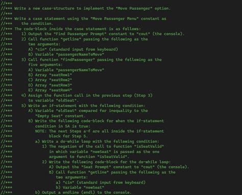 Solved Write A New Case Structure To Implement The Move
