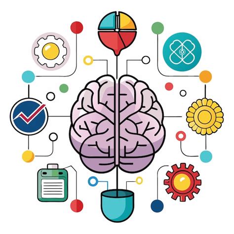 Artificial Ai Brain Icon Ai Machine Digital Robot Hand Drawn Doodle Line Icon Premium Ai