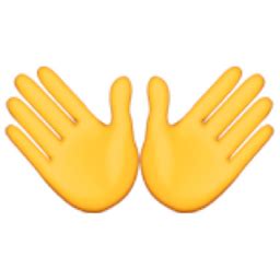 👐 Open Hands Sign Emoji U 1f450 U E422