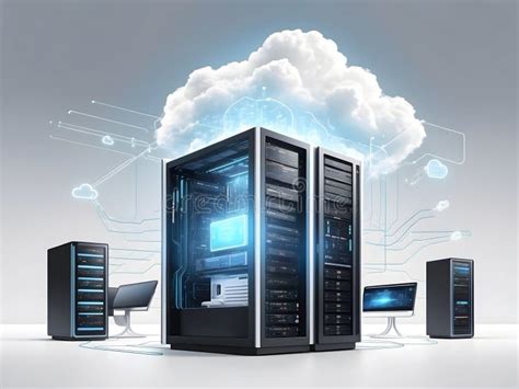 The Power And Potential Of Cloud Computing Stock Illustration Illustration Of Tech Online