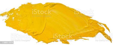 더러운 노란색으로 손으로 그린 고립 된 페인트 브러시 스트라이프 페인트에 대한 스톡 사진 및 기타 이미지 페인트 유화 물감 흩뿌려진 Istock