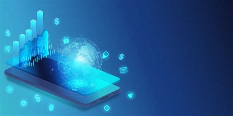 비즈니스 그래프와 등등 측정 스마트 폰에 분석 데이터와 휴대 전화의 응용 프로그램 분석 주식 동향 및 재무 전략 벡터 그림입니다 3차원 형태에 대한 스톡 벡터 아트 및 기타