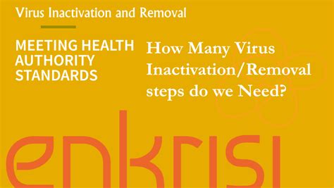 Virus Inactivationremoval Steps