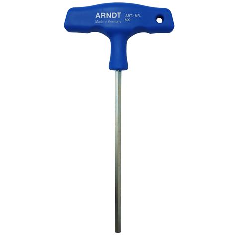 Allen Key T Handle 60mm Arndt Hex Key Blue T Handle 60 X 150mm