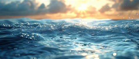 Premium Photo Rippling Water Surface With Gentle Waves