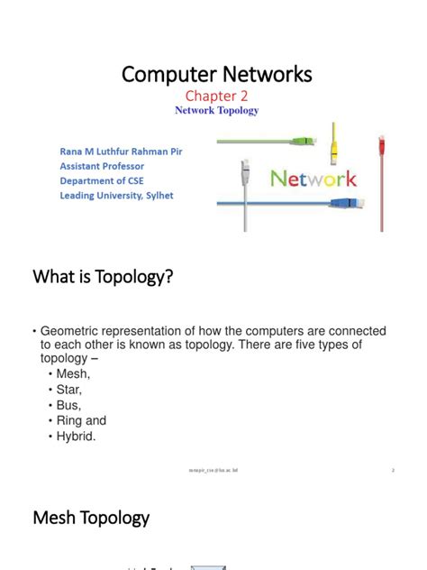 Chapter 2 Network Topology Pdf Network Topology Computer Network