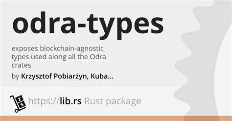 Odra Types Unregulated Finances In Rust Lib Rs