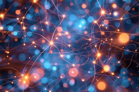 Premium Photo Quantum Entangled Particles Depicted In An Abstrac Generative Ai