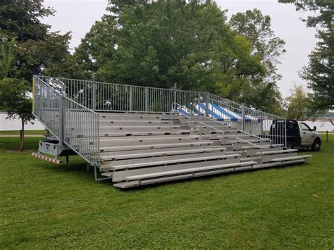 9 Row Towable Aluminum Bleacher Seats 180 Mobilespeedy Bleacher
