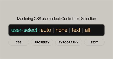Mastering Css User Select Control Text Selection