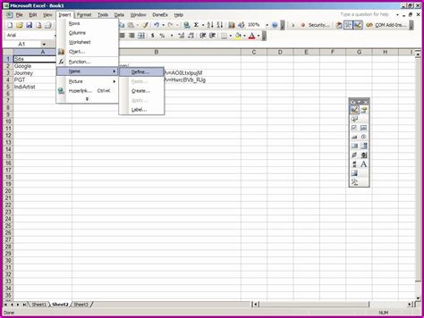 Excel Formula Worksheet Name Design Printable