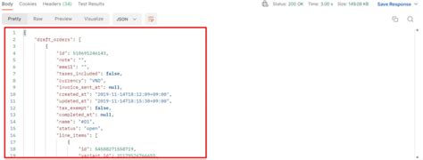 shopify api 2025 how to retrieve a list of draft orders using postman