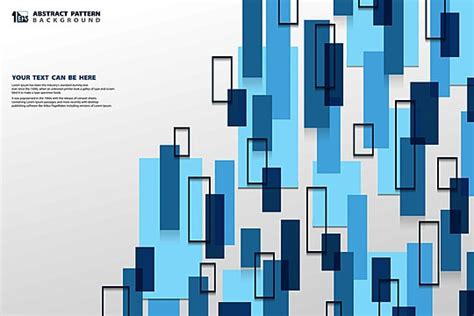 Abstract Technology Background Blue Vector Square Pattern Light Vector