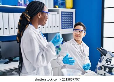 African American Mother Son Scientists Smiling Stock Photo Shutterstock