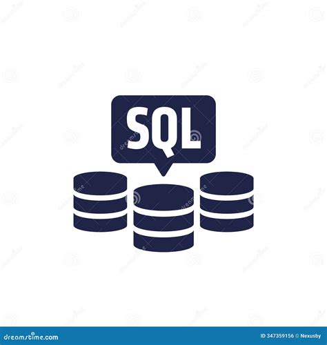 Sql Icon Structured Query Language Vector 347359156