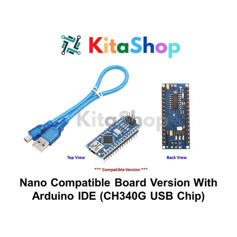 Nano Compatible Board Version With Arduino Ide Ch340g Usb Chip Shopee Malaysia