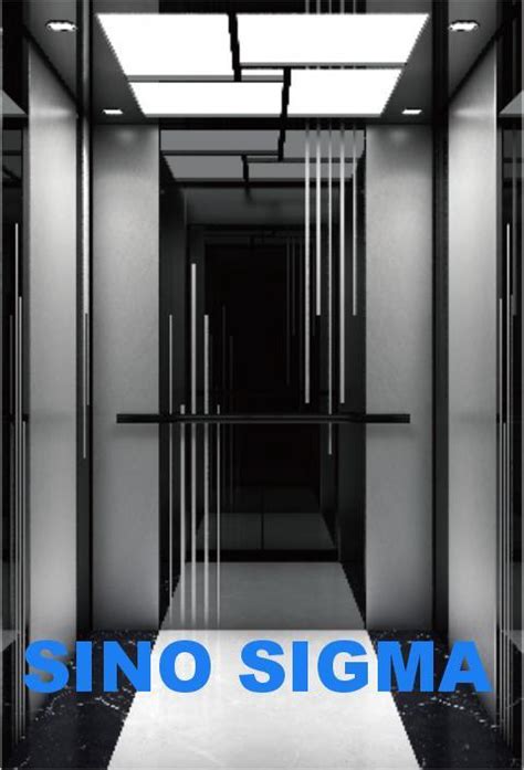 630kg Titanium Etching Finish Residential Elevator For Houses Elevator And Passenger Elevator